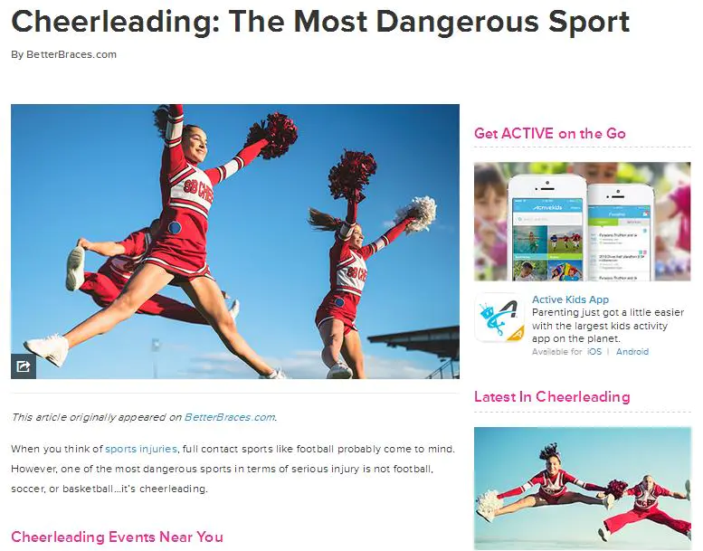 啦啦隊:最危險的運動-已眾所周知-Cheerleading: The Most Dangerous Sport - 時事板 | Dcard