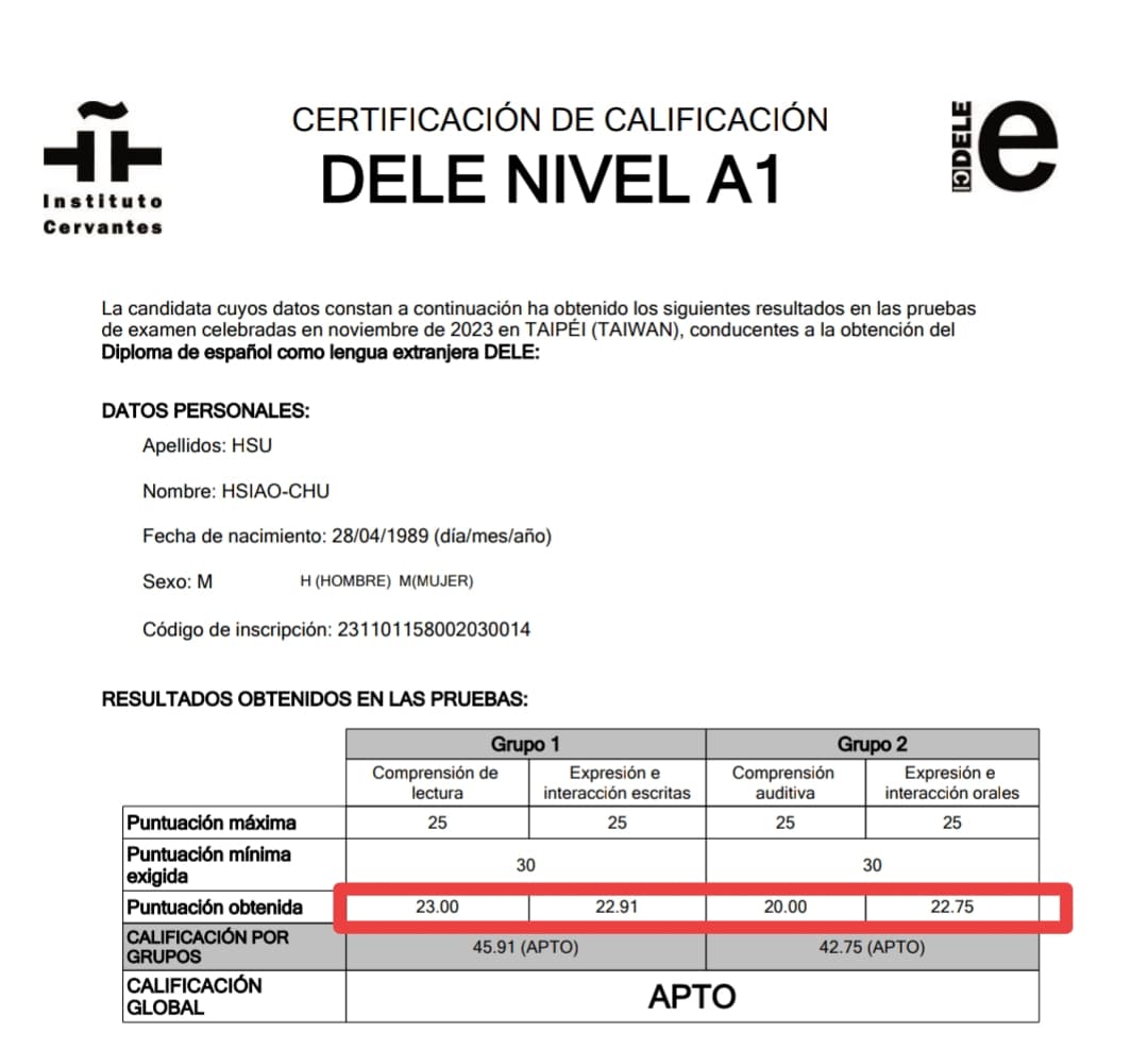 西語Dele A1考試歷程分享與注意事項 - 語言板 | Dcard