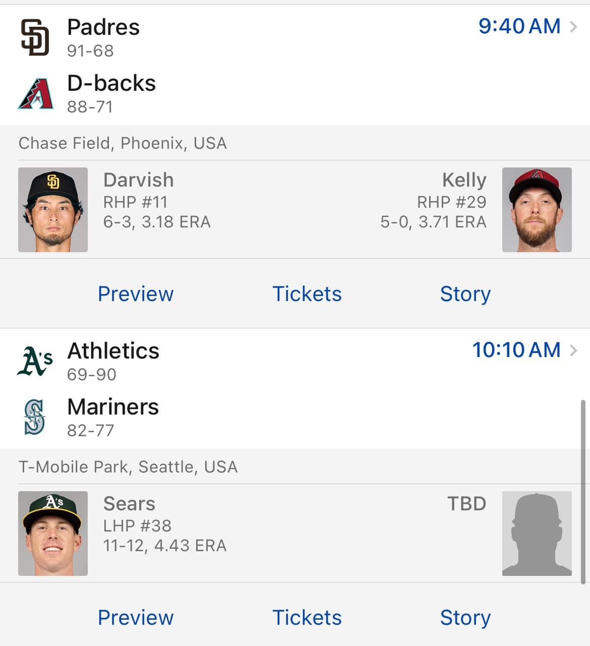 #賽事討論 2024/9/28 MLB 所有賽事先發投手（15 場） - MLB板 | Dcard