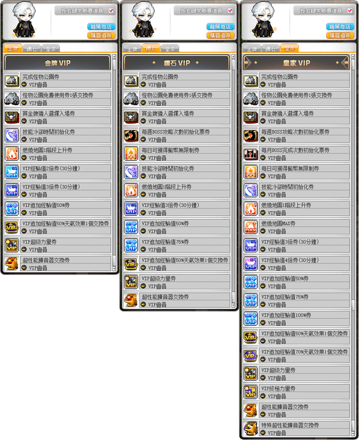 #情報 #新楓之谷【商城改動：全新VIP系統】 - B13 留言 | Dcard