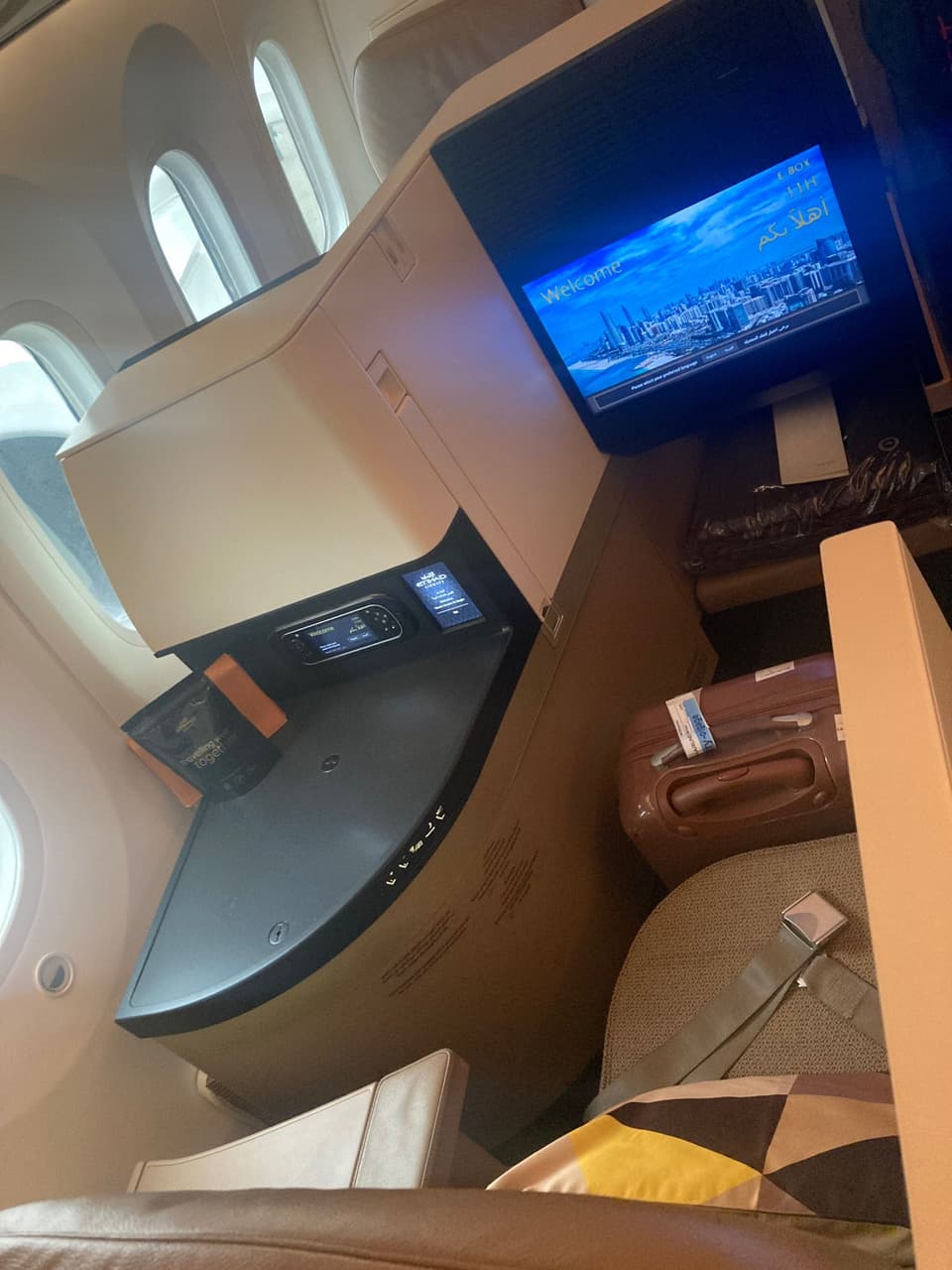 #飛行紀錄 競標Etihad商務艙 ICN-AUH BOEING 787-10 JET - 航空板 | Dcard