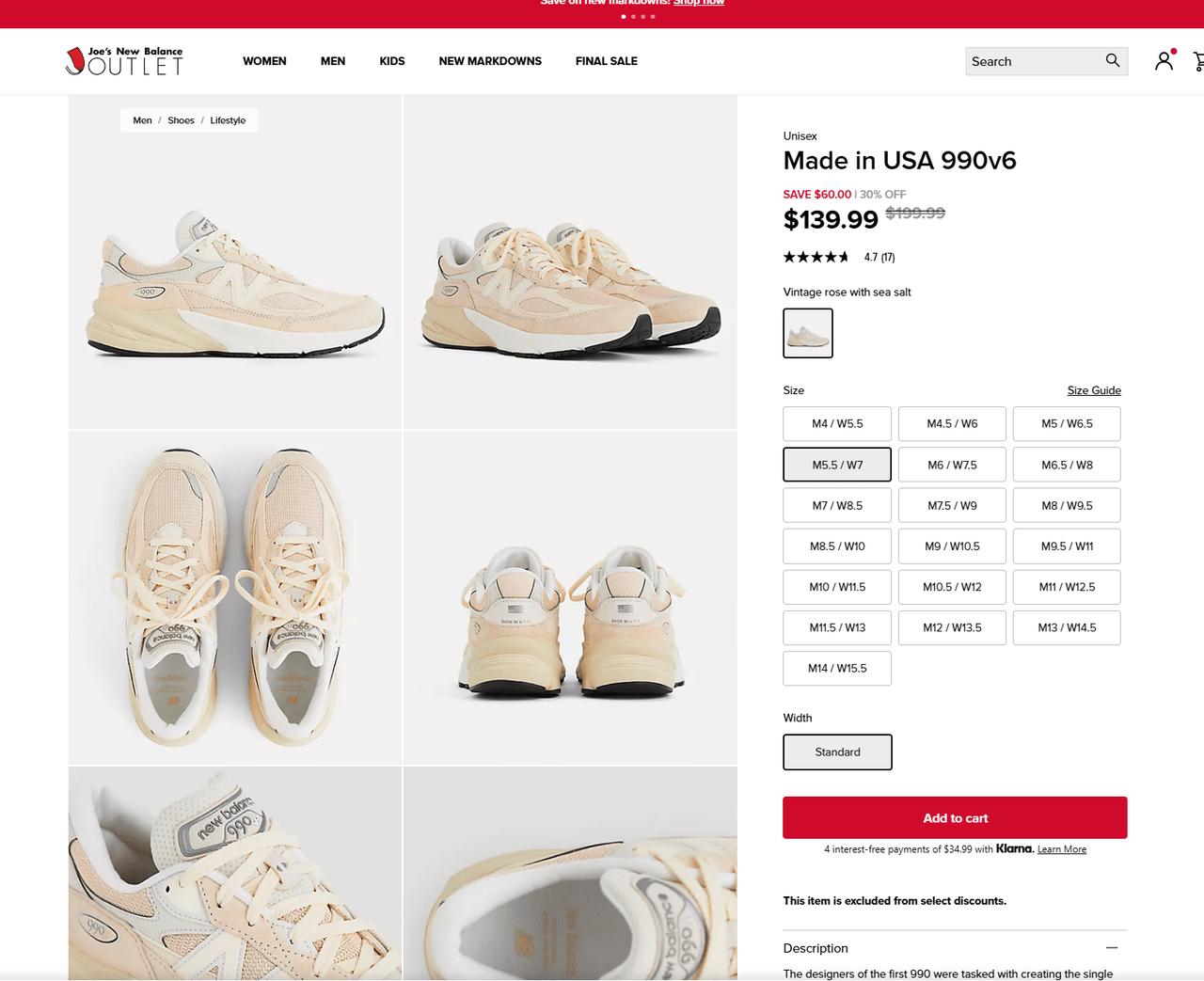 #發問 990V6 女生穿unisex尺寸該怎麼拿? - 球鞋板 | Dcard