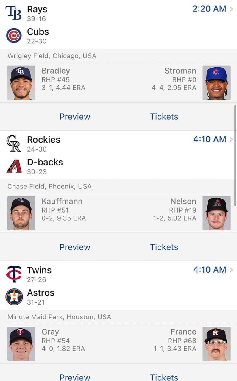 #討論 5/30 MLB各隊先發投手 - MLB板 | Dcard