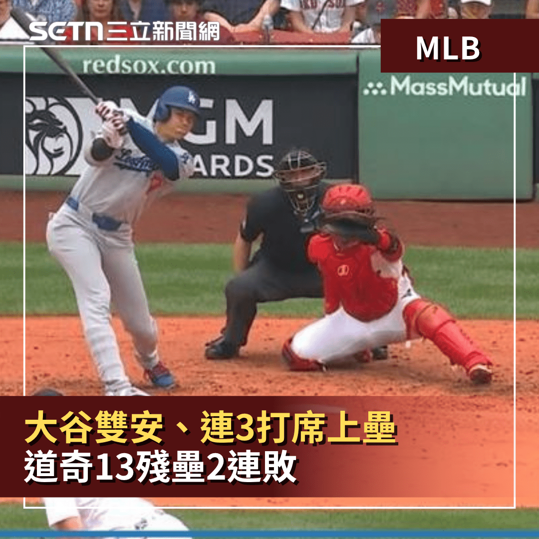 MLB／大谷翔平雙安、連3打席上壘救不了 道奇全場留13殘壘！吞2連敗 - SETN三立新聞網 (@setn54) | Dcard