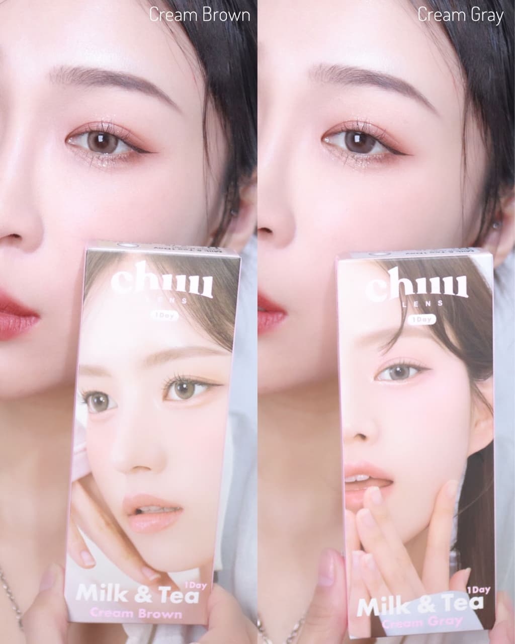 chuu Lens 裡最喜歡的 Milk & Tea 系列終於出日拋啦😍（附實戴影片）奶油棕、奶油灰 - ianthe.C (@ian888 ...