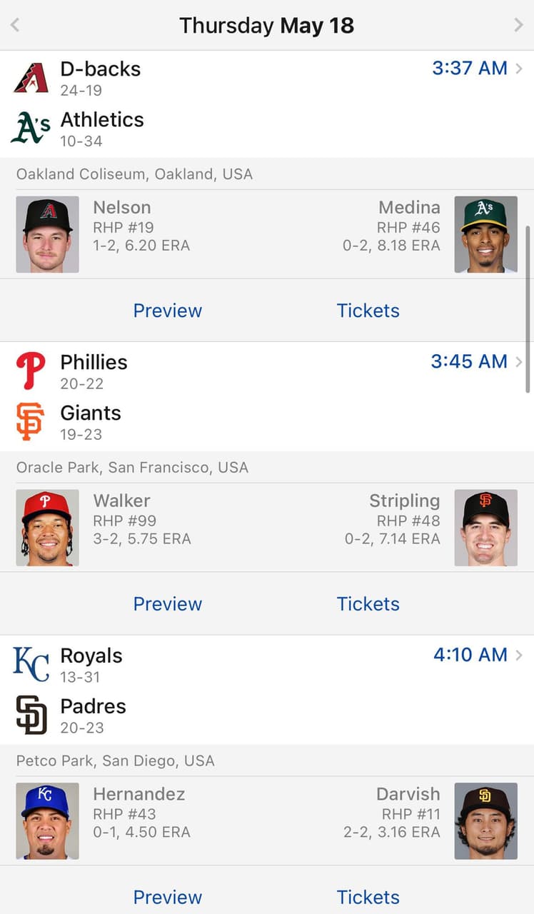 #討論 5/18 MLB 先發投手 - MLB板 | Dcard