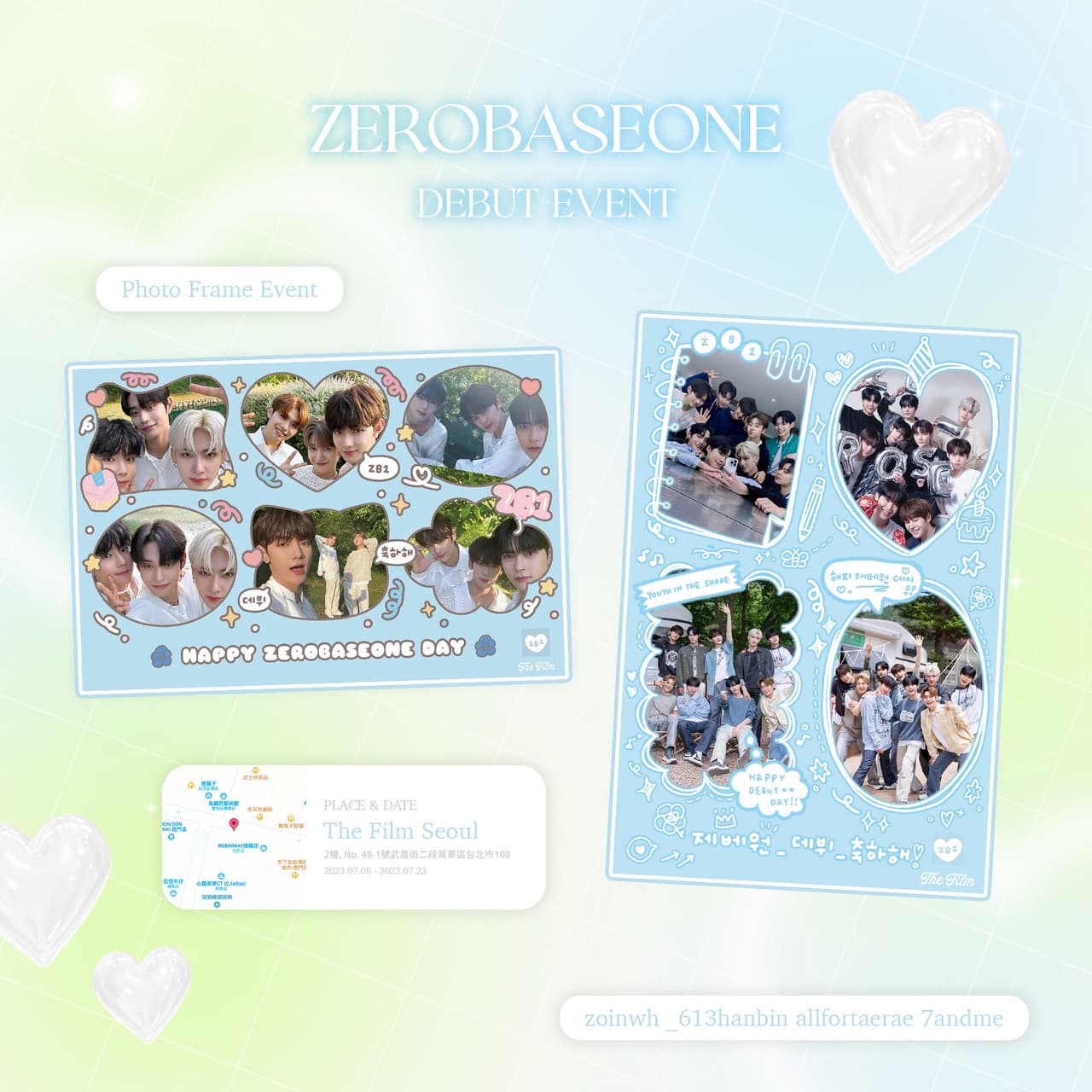 #應援 ZB1出道拍貼應援活動分享 - ZEROBASEONE板 | Dcard