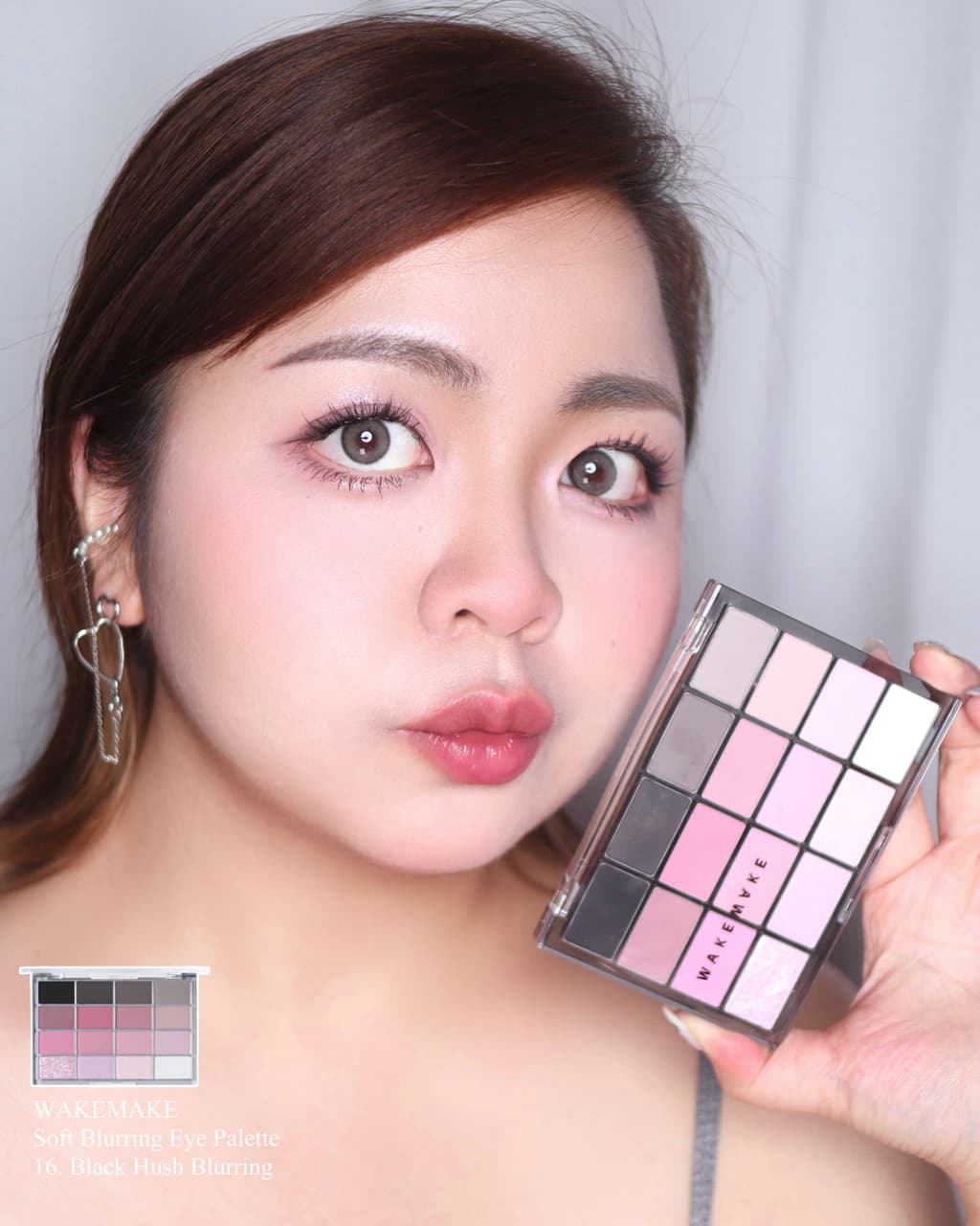 庫洛米色？WAKEMAKE柔霧經典16色眼影盤 #16 - 頗令 (@pauline0506) | Dcard