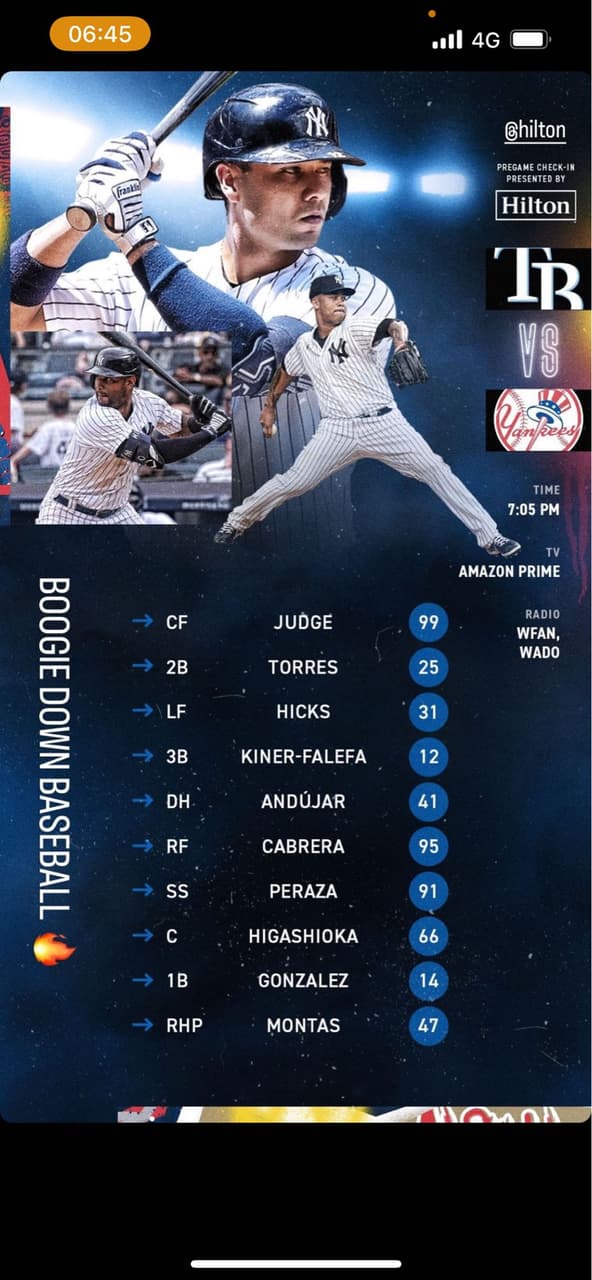 2022.9.10 坦帕灣光芒 @ 紐約洋基 賽事討論區 - MLB板 | Dcard