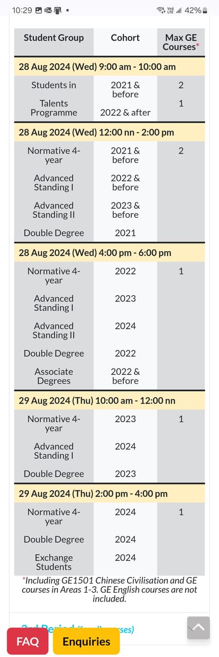 2nd period 可唔可以同時reg大中+一科GE - 香港城市大學板 | Dcard