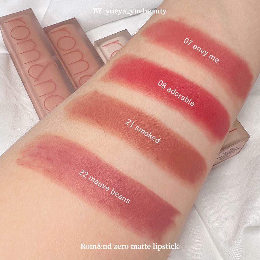 #試色 我的21隻romand全試色 你pick哪隻！ #韓系生活提案 - 美妝板 | Dcard