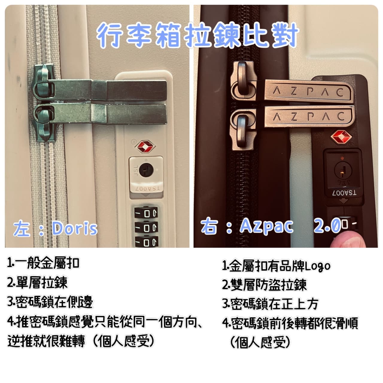 #其他 行李箱Doris & Azpac 使用心得 - 旅遊板 | Dcard