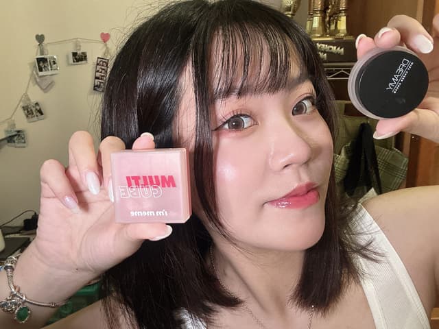 #分享 💗紅茶微甜感眼妝 x solone膨脹感腮紅膏 - 美妝板 | Dcard