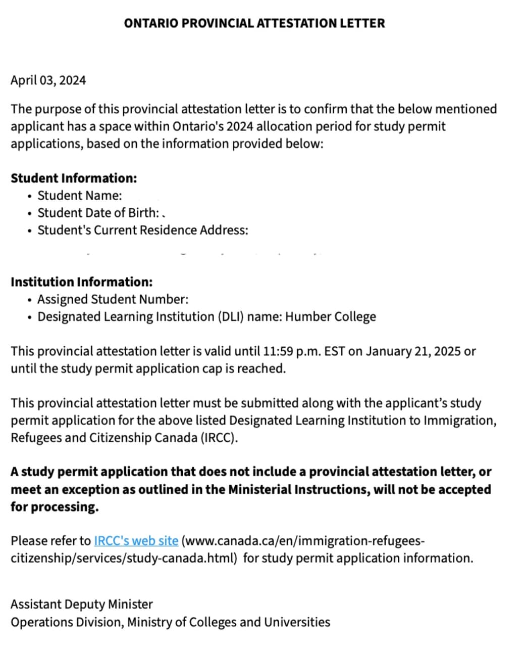 #經驗分享 24fall 加拿大學生簽證申請文件 - 留學板 | Dcard