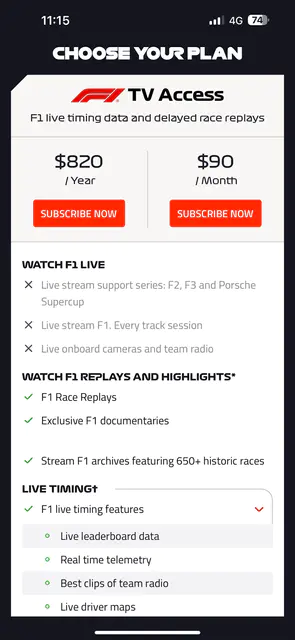 #問題 好想看F1 TV... - F1板 | Dcard