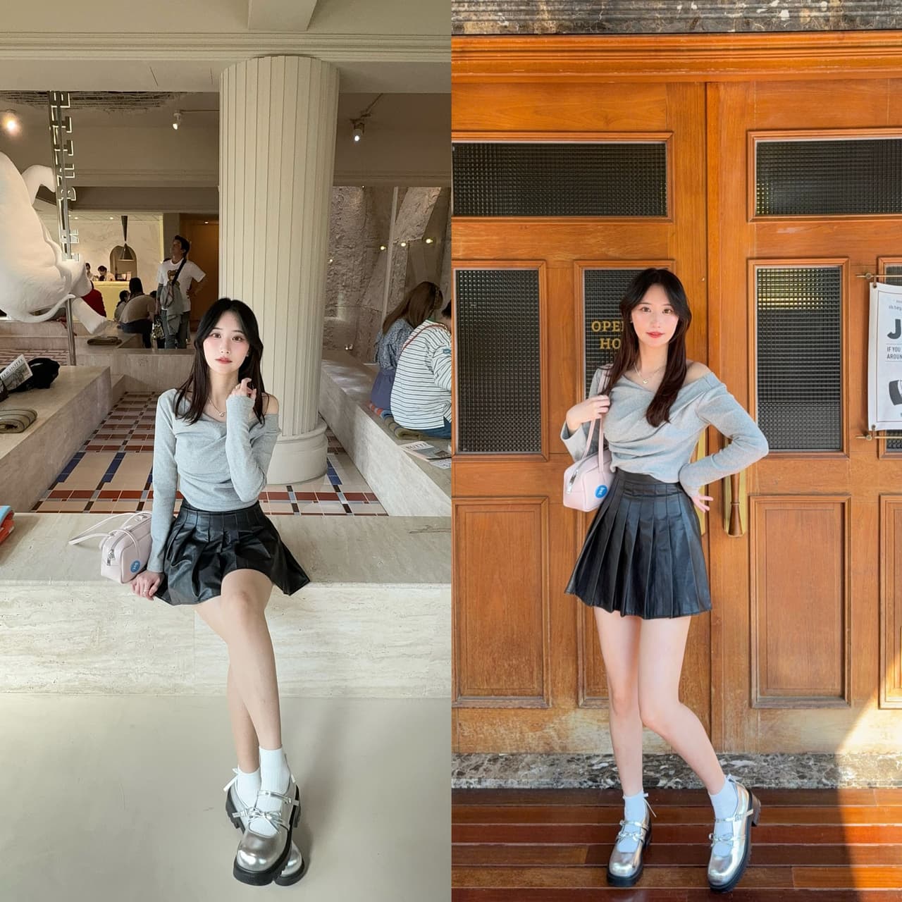 #分享 #分享-🇯🇵日牌GRL初春約會穿搭🐹feat.銀色蝴蝶結瑪莉珍 - 穿搭板 | Dcard