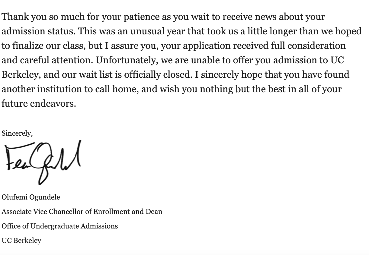 UC Berkeley Result - 時事板 | Dcard