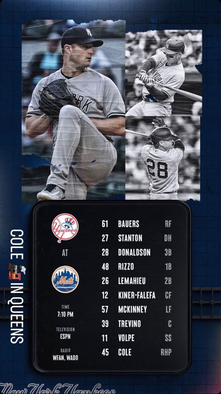 2023.6.15 MLB 紐約洋基NYY vs. 紐約大都會NYM 賽事討論區 - MLB板 | Dcard