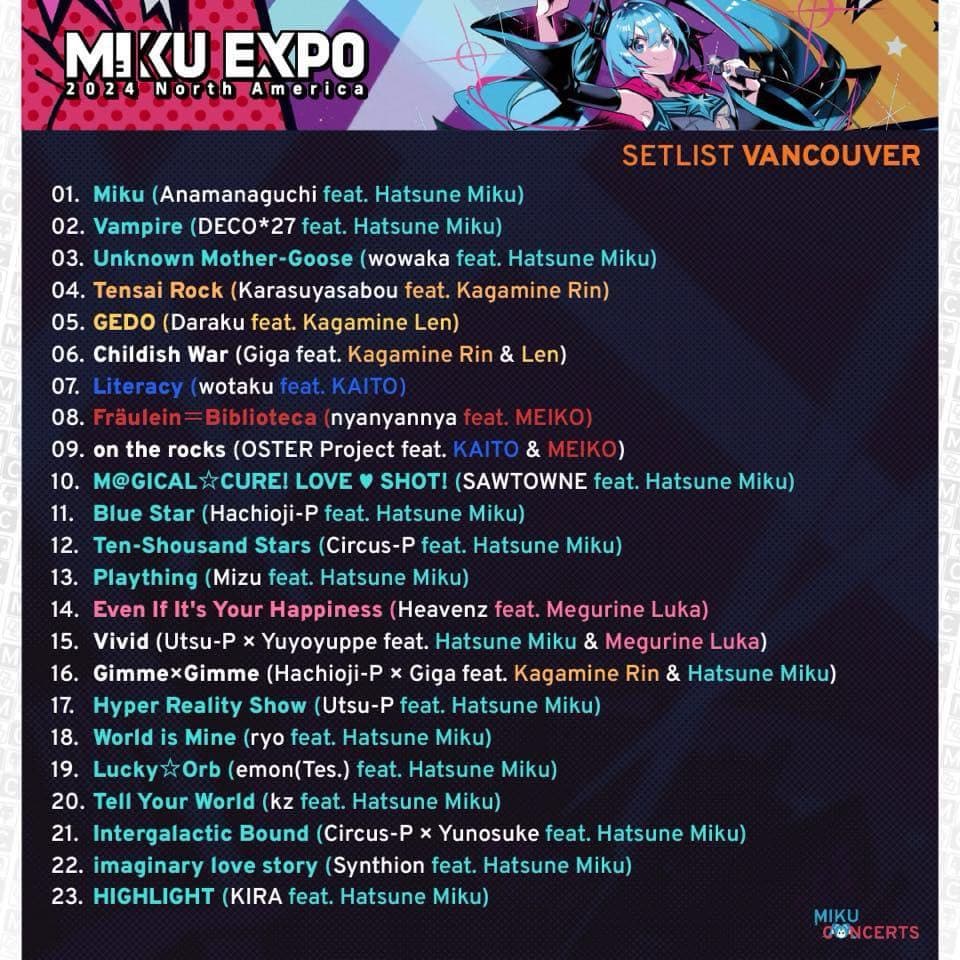 Miku Expo 2024 北美 Arizona phoenix - Vocaloid板 | Dcard