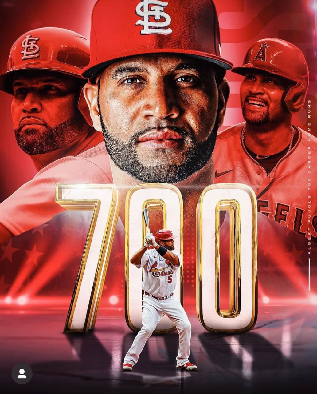 號外 ： Albert Pujols 700 轟 - MLB板 | Dcard