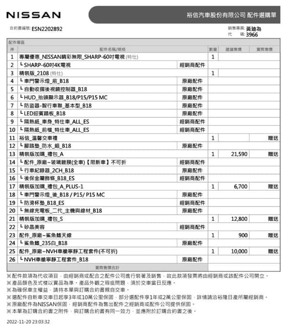 2022 All New Sentra 開箱+菜單分享 - 汽車板 | Dcard