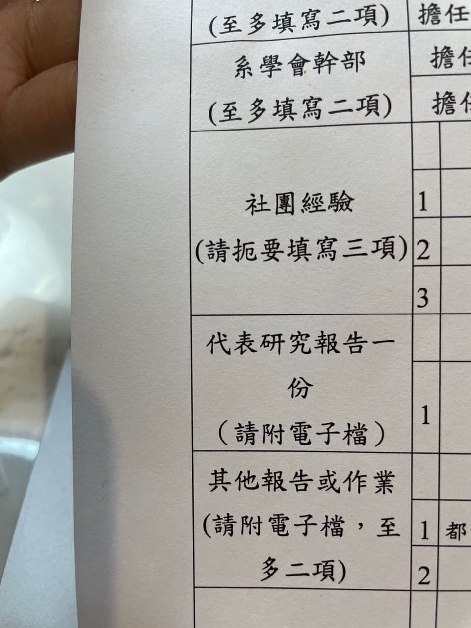 中央推甄—考生基本資料表 研究所板 Dcard