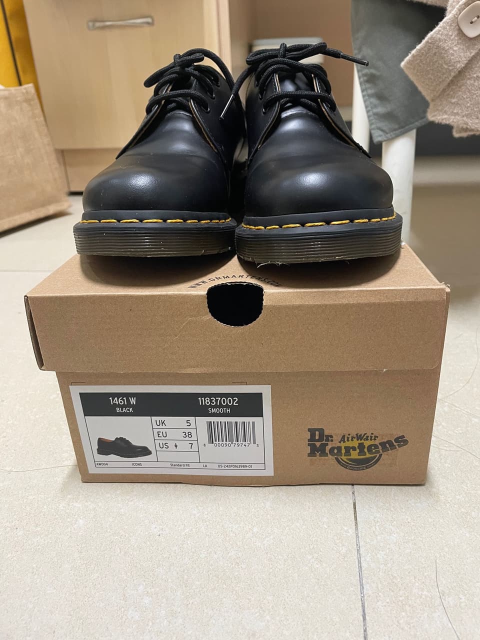 #售二手 dr martens 1461 smooth black uk5 - 二手交易板 | Dcard