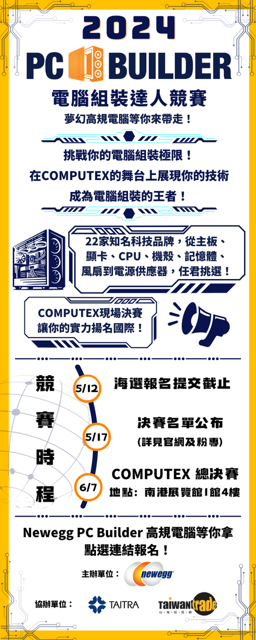 #情報 2024 Newegg PC Builder 電腦組裝達人競賽 報名開跑嘍~ - 3C板 | Dcard