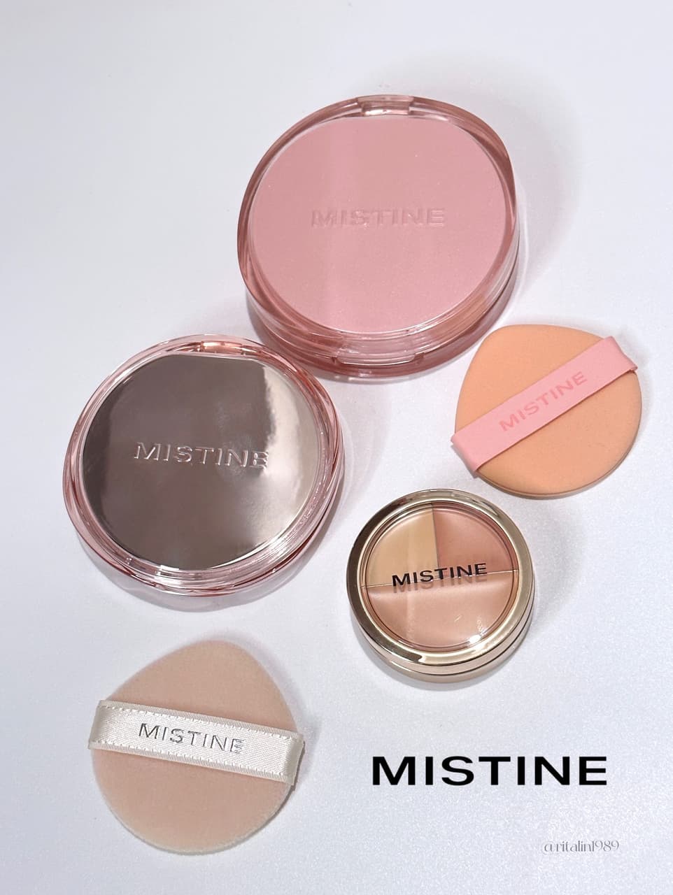 ♡MISTINE 蜜絲婷♡霧光精華氣墊粉霜、絨霧羽感蜜粉餅、三色遮瑕盤🇹🇭 - Rita (@ritabeauty) | Dcard