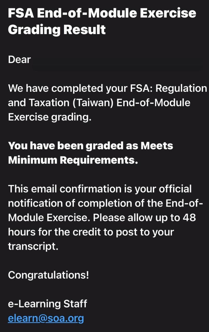 FSA Module Regulation and Taxation 心得分享 - 東吳大學板 | Dcard