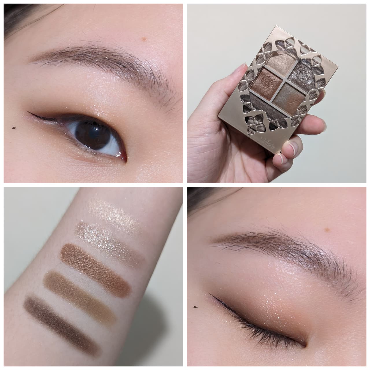 眼影盤點：Visee 柔影全飾眼彩盒 BR2 #日系 #秋冬 #低飽和 #溫柔灰棕 - 文青鳥 (@ysh_) | Dcard