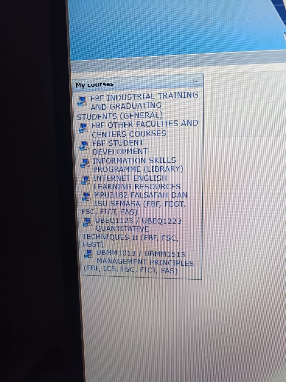 为什么wble的course会不见 - UTAR板 | Dcard