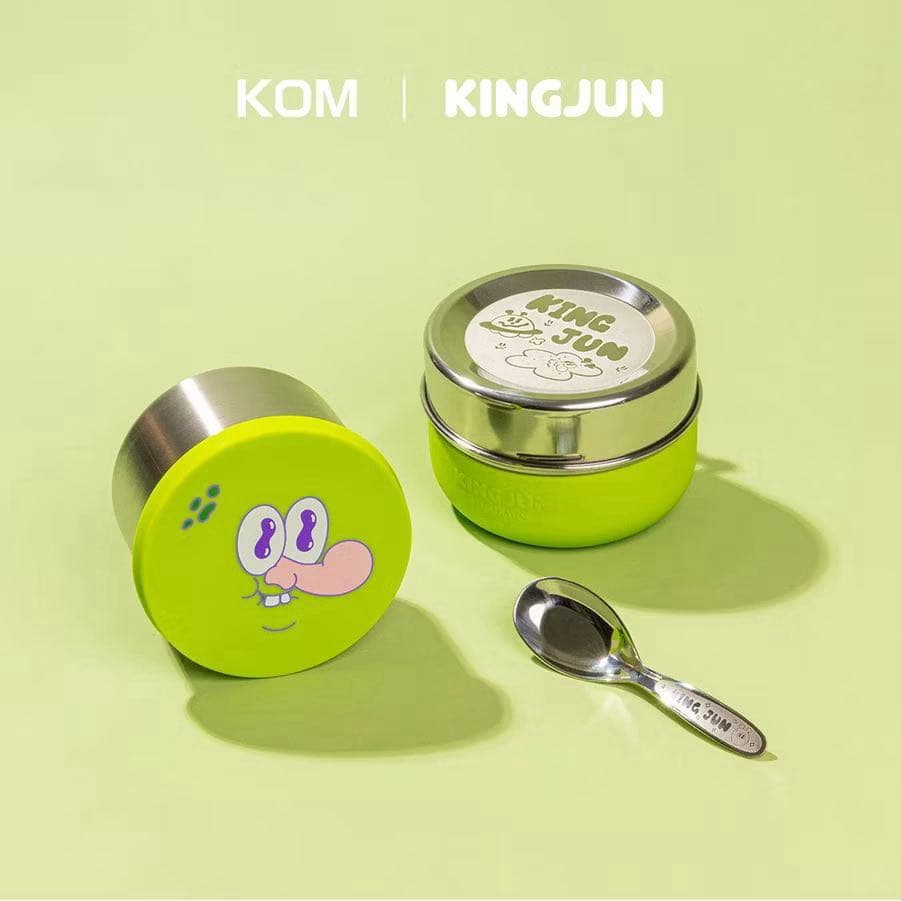 #開箱 KOM x KINGJUN聯名款不鏽鋼便當盒 ️可微波、電鍋、氣炸鍋也行真的超方便～ - babyling (@amberbabyling) | Dcard