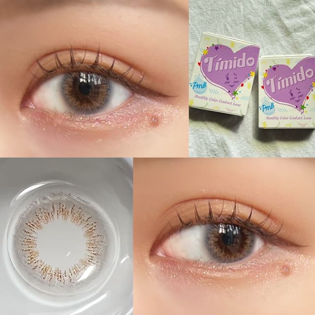#分享 Timido媞蜜多 纏綿、眷戀、文青妞 三款分享♡ - 隱形眼鏡板 | Dcard