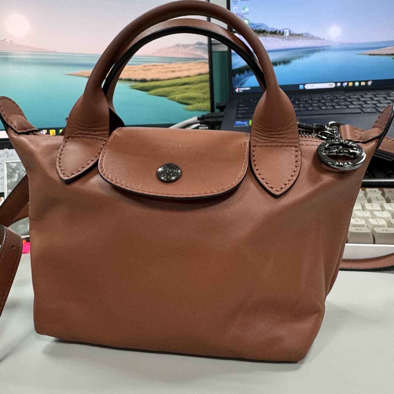 #我要賣 Longchamp LE PLIAGE XTRA 牛皮水餃包 - 二手交易板 | Dcard