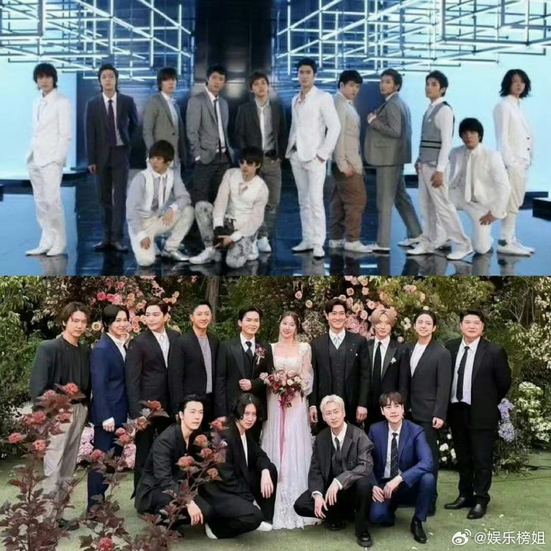 #閒聊 Super Junior 13人完整體出席厲旭婚禮 - B62 留言 | Dcard