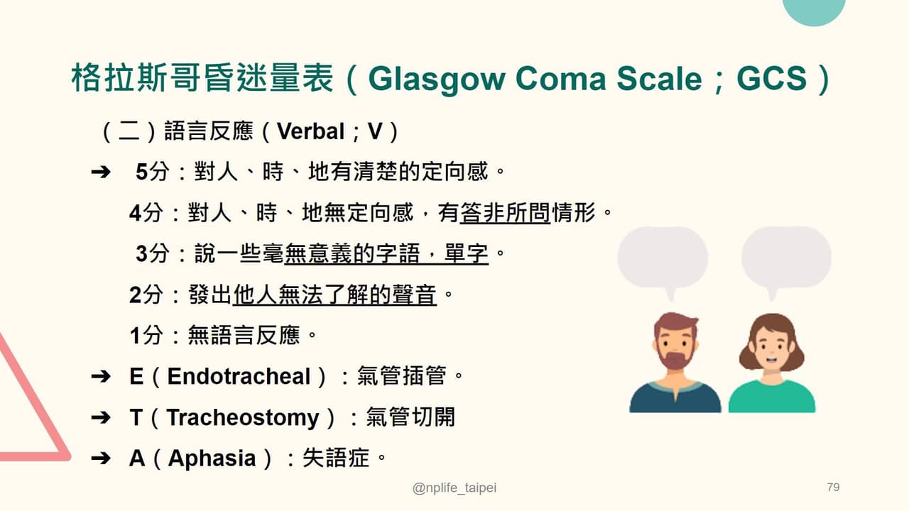 #心得分享 昏迷指數評估（GCS scale） - 護理板 | Dcard