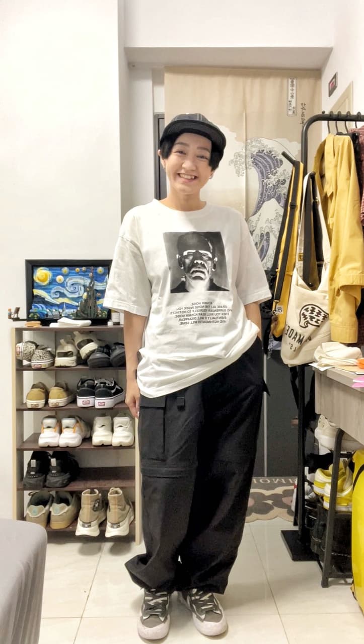 #日常穿搭 GU Unisex穿搭Cp值好高的兩穿寬版工作褲 - 穿搭板 | Dcard