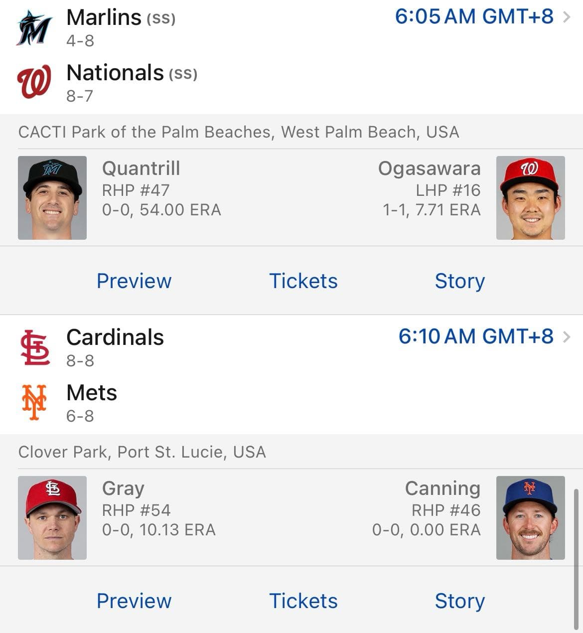 #賽事討論 2025/3/11 MLB 春訓所有場次先發投手 - MLB板 | Dcard