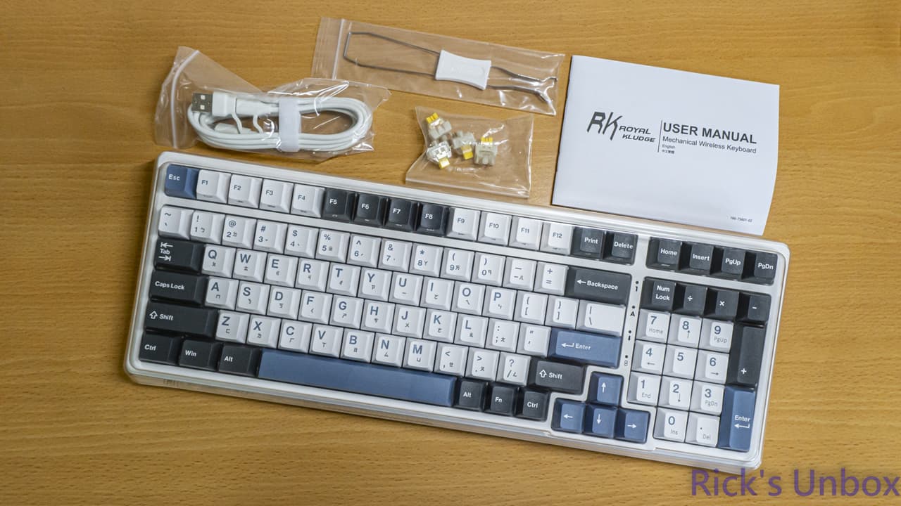 【開箱】高CP三模可換軸鍵盤 | ROYAL KLUDGE RK-G98藍色潮汐 - 3C板 | Dcard