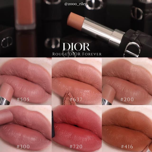 #試色 Dior新品秋冬不沾杯美色！超完美持久唇膏&唇露7色 - 美妝板 | Dcard