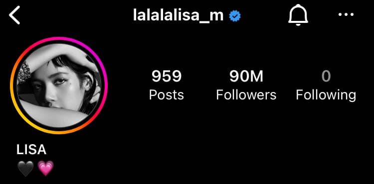#分享 Lisa IG Follower 破9000萬 💓 - BLACKPINK板 | Dcard