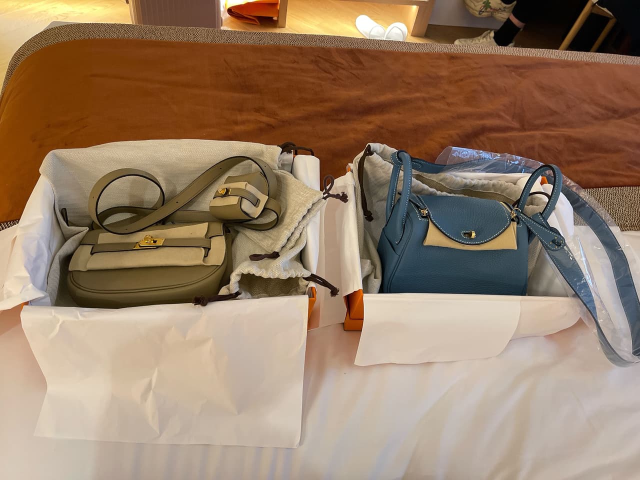 #開箱 Hermes 愛馬仕 mini lindy 跟 最新的kelly move - 精品板 | Dcard