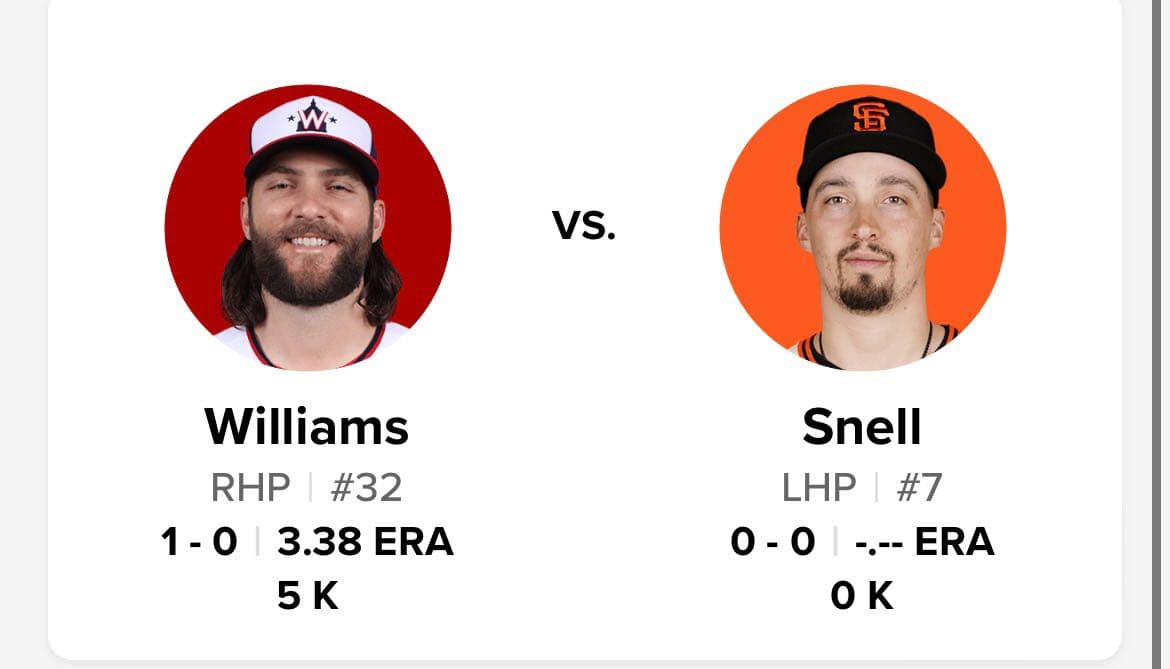 #賽事討論 2024/4/9 MLB 例行賽 / 華盛頓國民WSH VS. 舊金山巨人SF / 賽事討論區 - MLB板 | Dcard