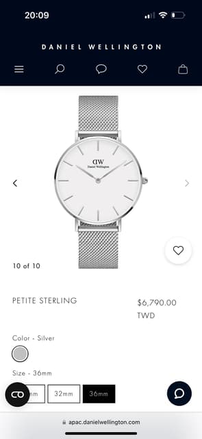 #我要賣 Dw手錶 銀米蘭錶帶白盤 36mm - 二手交易板 | Dcard