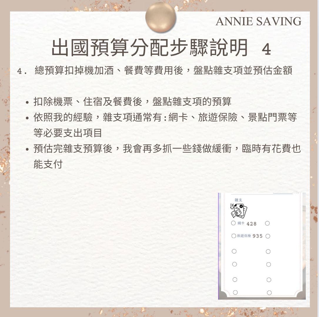 出國預算分配教學 - annie.saving (@hijklmno) | Dcard