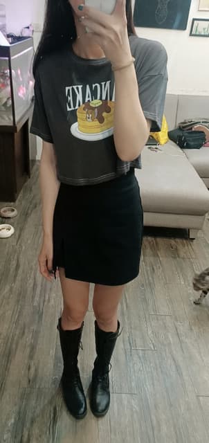 #分享 #gu 開叉褲裙 #caco傑利鼠上衣 - 穿搭板 | Dcard