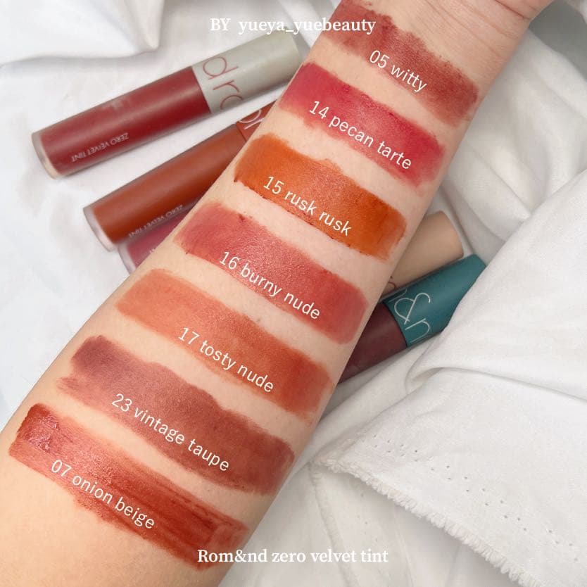 #試色 我的21隻romand全試色 你pick哪隻！ #韓系生活提案 - 美妝板 | Dcard