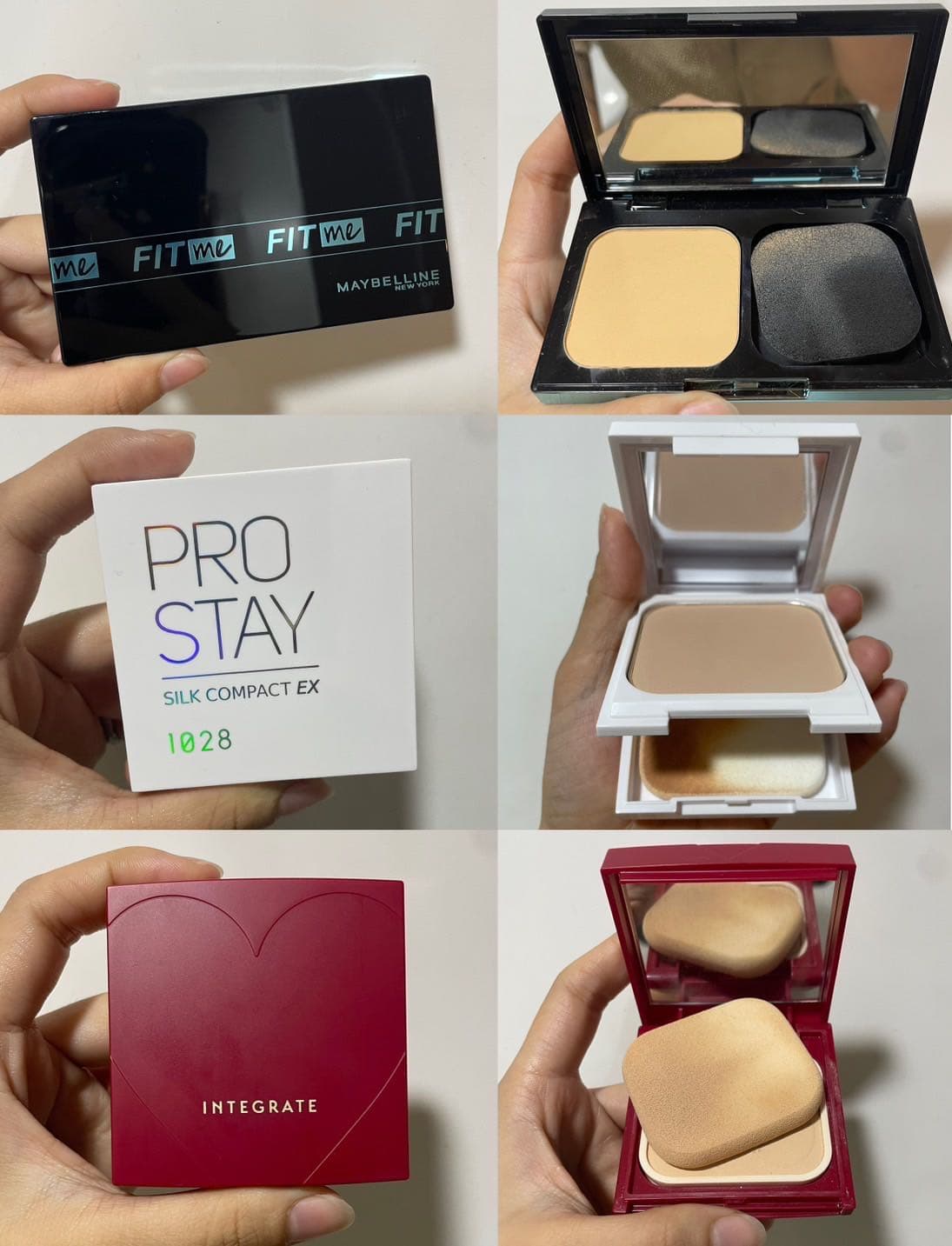 #分享 想買開架粉餅來參考！手邊三款熱門粉餅 - 美妝板 | Dcard