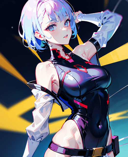 電馭叛客露西動漫感 AI 繪圖 - 《Cyberpunk 2077》Lucy[Stable Diffusion 教學 - Riven 林育正 (@riven.design) | Dcard